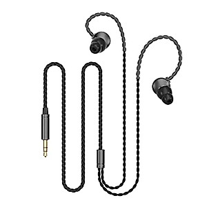 100SEASHELL Ear Buds Extra Long Cord Headphones Without Mic Long Wired Earbuds for Tv Earphones with No Microphone Ear Buds Long Cord Length Earhook Earphones with 3.5 mm Headphone Plug