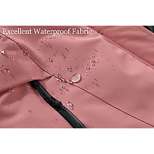 SUOKENI Women's Waterproof Warm Winter Snow Coat Hooded Raincoat Ski Snowboarding Jacket