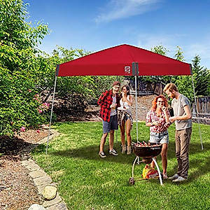 E-Z UP Sprint Instant Shelter Canopy, 12' x 12', Wide-Trax Roller Bag and Clear Span Center, Punch