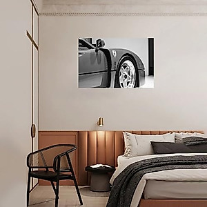 Car Poster Ferrari F40 Supercar Posters Racing Car Canvas Wall Art For Boy's Bedroom SuperCar Wall Decor Unframe-style 18x12inch(45x30cm)