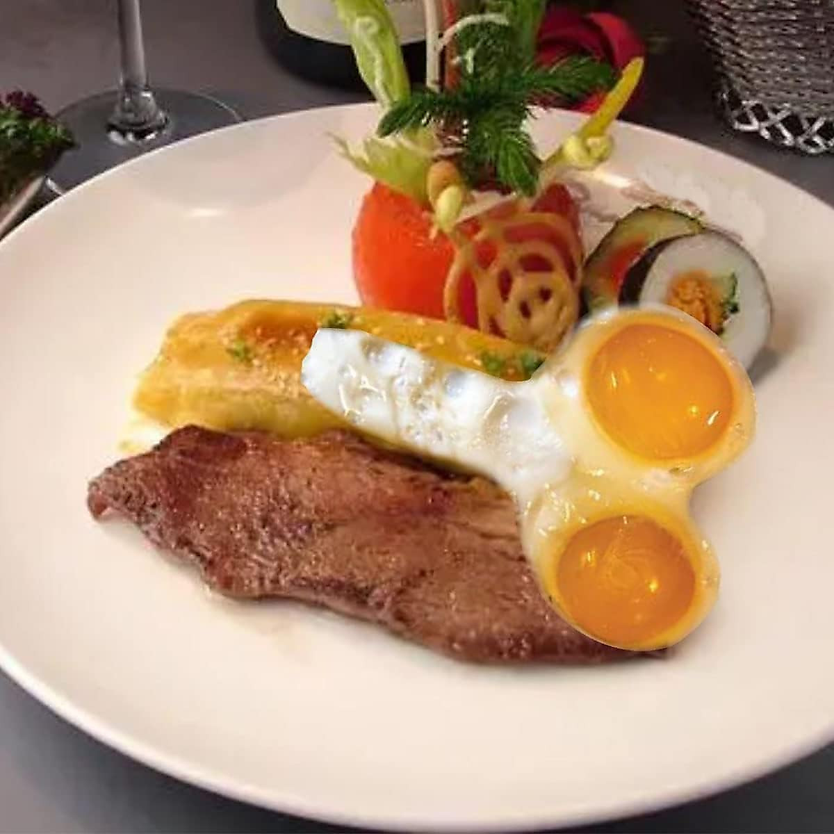 1Pc Black Funny Egg Fryer, Stainless Steel Egg Pancake Cooking Tool Non-Stick Kitchen DIY Egg Fried Mould with Handle for Muffins Patties, for Valentine's Day Egg Poachers, Specialty Cookware