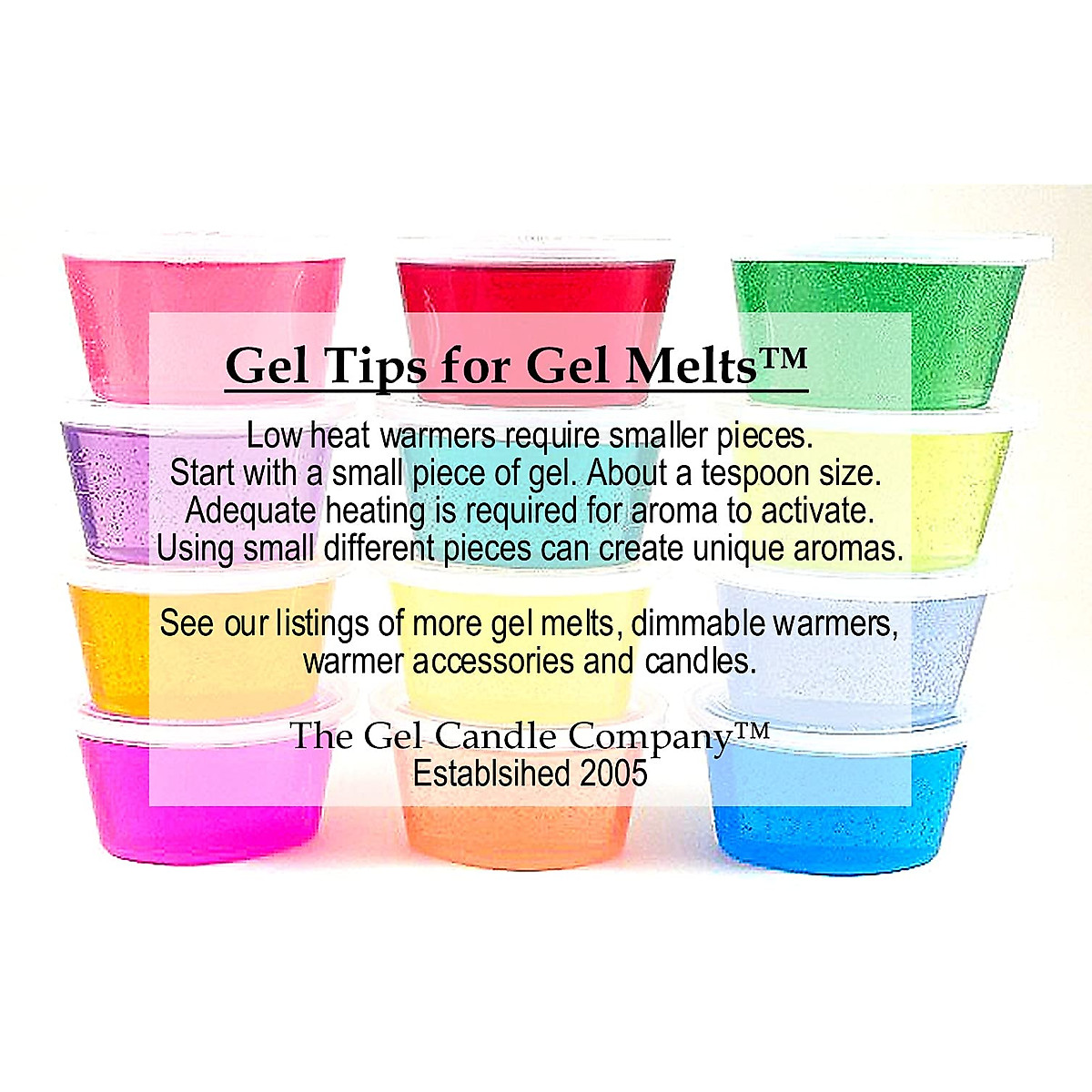 Spring Season Floral Set Of 3 Gel Melts™ Scented Aroma Of GARDENIA, HONEYSUCKLE AND LILAC Gel Wax For Warmers And Burners By The Gel Candle Company PEEL, MELT AND ENJOY