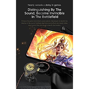 FEDAI Wired Earphones with Microphone X1 in Ear Monitors Headphones Earbud IEM Comfortable,Earfins,3.5mm Plug for Computer Mobile PC Game,Sport Earbuds for Workouts Running(Blue, with mic)