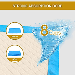 Gardner Pet Ultra Absorbent Thicker Dog Pee Pads Extra Large XL 28"x34" Leak-Proof Odor-Control Blue Puppy Training Pads Full Edge-Wrapping Pad for Dogs Dogs, Puppies, Doggie, Cats, Rabbits - 18 Ct