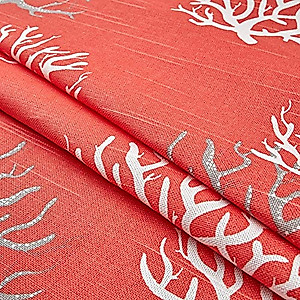 Premier Prints Isadella Coral Slub Salmon, Fabric by the Yard