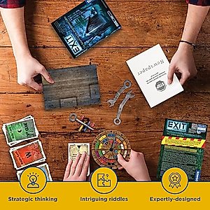 EXIT: The Return to The Abandoned Cabin | EXIT: The Game - A Kosmos Game | Family-Friendly, Card-Based at-Home Escape Room Experience | Collaborative for 1 to 4 Players, Ages 12+
