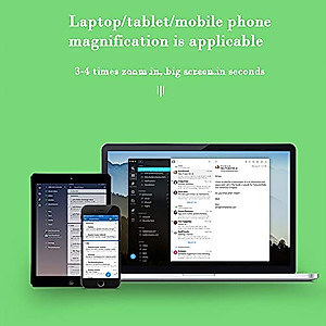 JIAX Laptop Screen Magnifier 2021 Newest Version, Compatible with 15/16/17/18/20 Inch Mobile Phone, Tablet, Laptop Screen Magnifier Letaten Desktop Screen Magnifying Glass