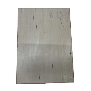 Exotic Wood Zone's Basswood bass Guitar Body Blank | Electric Guitar Body Blank | Solid Body Electric Guitars Blank 21" x 14" x 2"- 2 Piece Glued (Planed, Basswood)