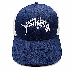 Salty Bonz Low-Profile Snapback Baseball Cap Perfect for, Fishing & Outdoors.