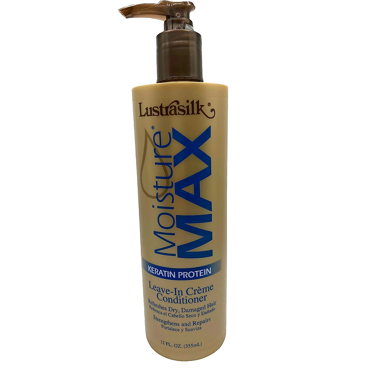 Lustrasilk Moisture Max Leave-in Creme Conditioner, 12 Ounce (TK-41516)