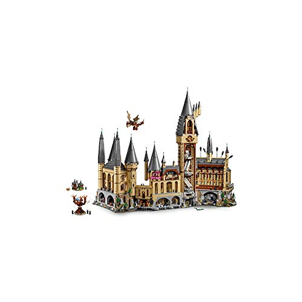 LEGO Harry Potter Hogwarts Castle Building Set, Harry Potter Activity Kit with Minifigures, Wands, Boats, a Spider, and Gryffindor and Hufflepuff Accessories; Collectible Model for Adults, 71043