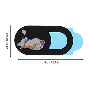 Milisten Sliding 8 PCS Camera Cover Webcam Cover Slide Laptop Privacy Cover Camera Slide Lens abs Slider Computer Webcam Slider