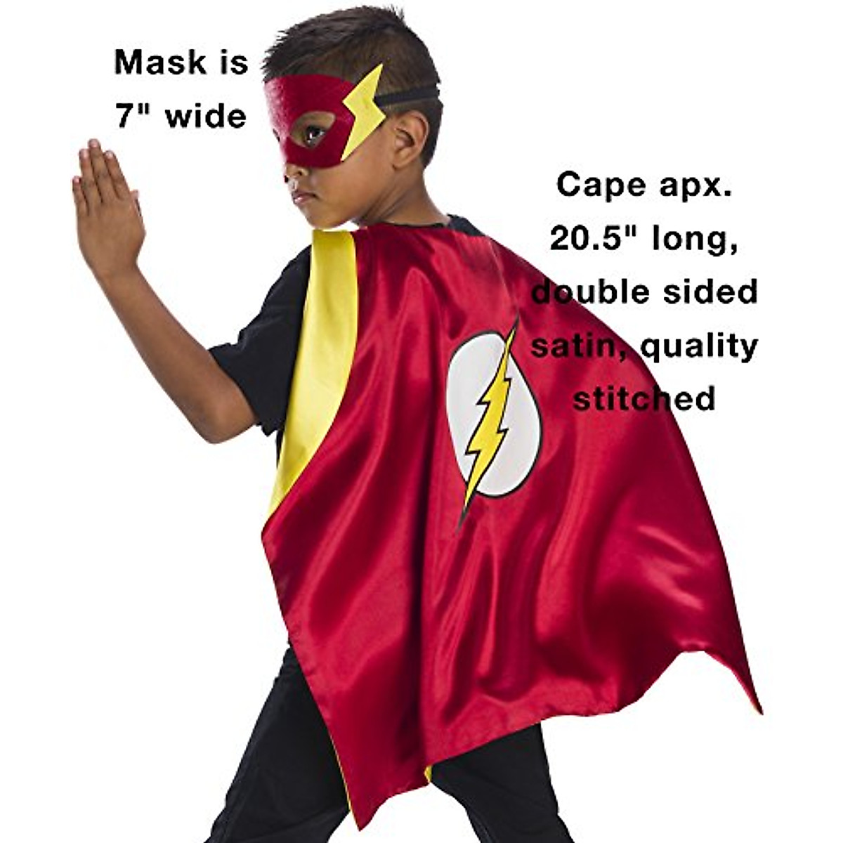 Rubies Super Hero Cape Set AMAZON EXCLUSIVE Officially licensed DC Comics Assortment 4 Capes, 3 Masks, and 1 Chest Piece, One Size