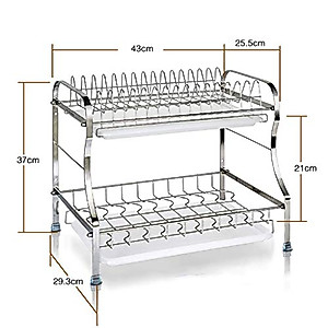 SDGH Dish Rack - Dish Drying Rack, Utensil Holder, Cutting Board Holder and Dish Drainer for Kitchen Counter
