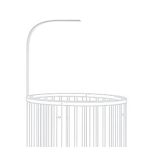 Stokke Sleepi Drape Rod, White - Made from Solid Beech Wood - Easy to Install & Clean - Compatible Sleepi Crib/Bed & Mini