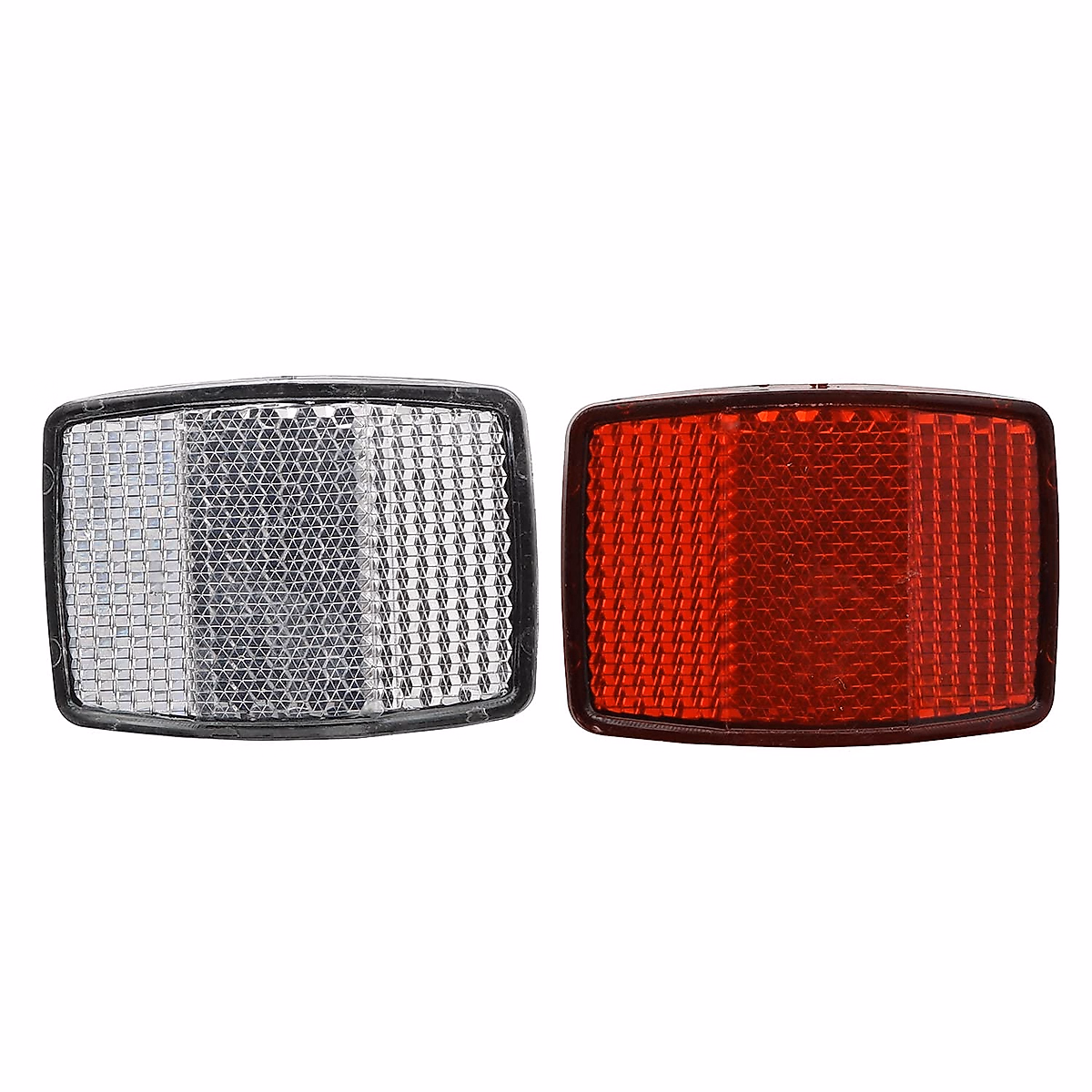 SQXBK Cycling Reflector Kit 6PCS Front and Rear Bicycle Bike MTB Adjustable Reflector Kit