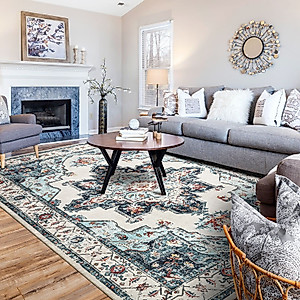 Oriannal 2 PCS Kitchen Rugs Non-Slip Kitchen Mat Washable Kitchen Rug Set Laundry Area Rugs Runner Rug for Kitchen Floor, Front Door, Entrance,Sink, Laundry,17 X30/17X47 Inch Green and White