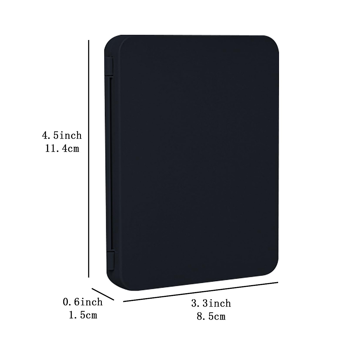 Wesoke Game Card Case for Nintendo Switch/OLED/Lite or Micro SD Memory Cards, Portable Black Game Card Storage Holder Box Cartridge Case with 16 Game Card Slots & Magnetic Closure & Hard Shell