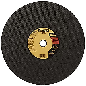 DEWALT DW8020 Metal Port Saw Cut-Off Wheel, 14-Inch X 1/8-Inch X 1-Inch