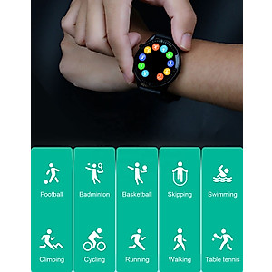 Mens Smart Watch IP68 Waterproof, Health Monitor, Smart Clock Fitness Sports, Multifunctional Smart Watch for Women Men