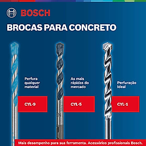 Bosch 2608588145 Concrete Drill"Cyl-5" For Concrete 6mmx3.94inx5.9In