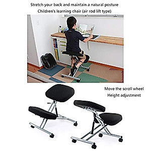 Kneeling chair Home Office Chairs Student Sitting Posture Correction Chair Lifting Chair Adult Office Study Chair Home Computer Chair with Moving Roller