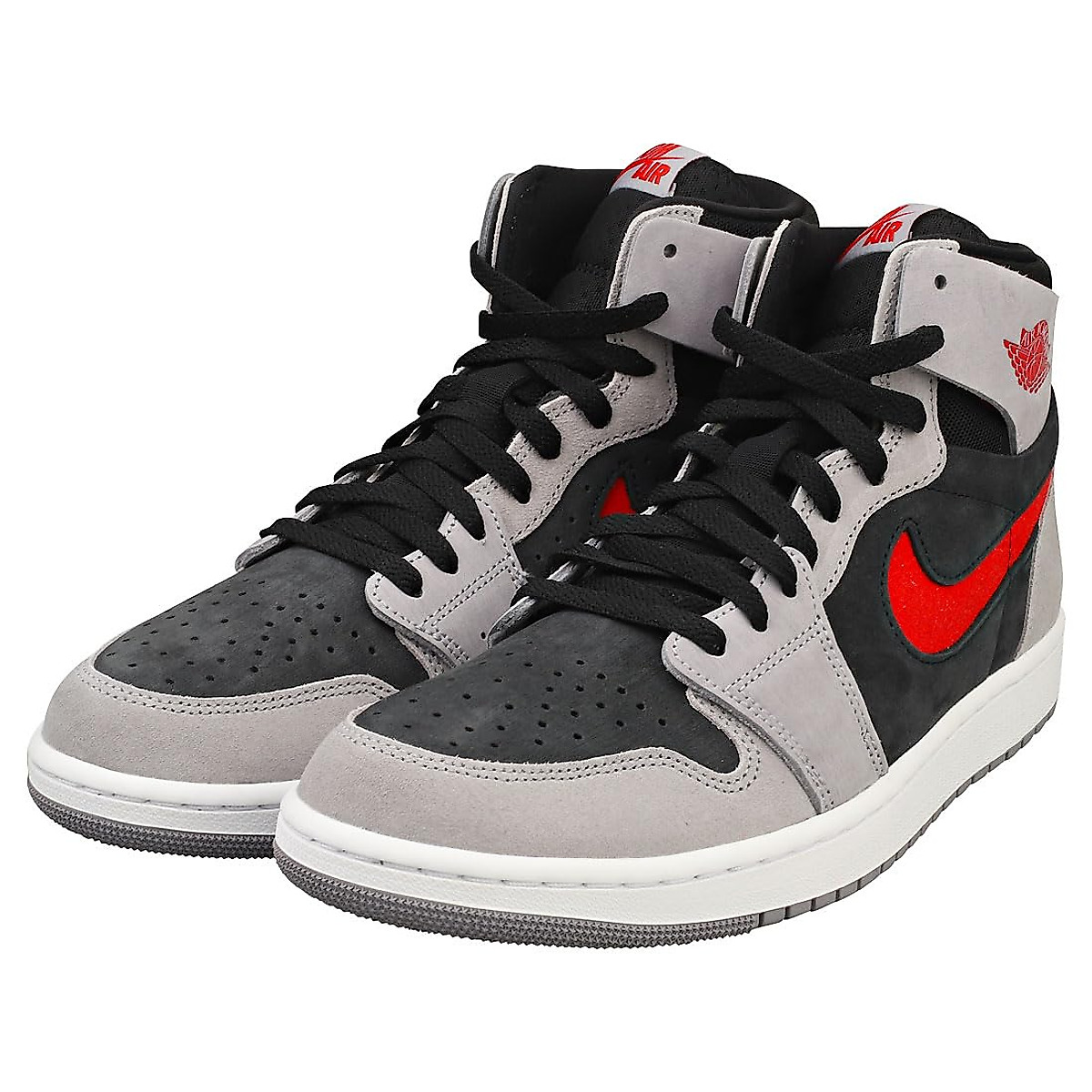Men's Jordan 1 High Zoom Air CMFT Black/Fire Red-Cement Grey DV1307-060 9