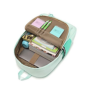 Teecho Backpack for Women Cute College Backpack for Girl Fashion Casual Daypack Mint Green