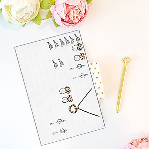 Zerodeko 10pcs Jewelry Box Pad Sponge Tray Sponge Insert Trays Earring Display Pad Jewelry Display Pad Earrings A Necklace Trinket Tray Ring Display Sponge Mat Ear Stud Holder