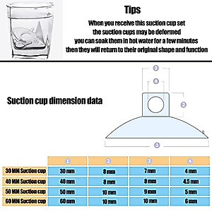 GreenWind 22 Packs Suction Cup Hooks Shower Hooks for Hanging,Suction Cups with Holes Plus Hooks Zip Ties and Hitch Pins Assembled for Multi-Purpose Use All Smooth Surfaces in Office Kitchen Bathroom