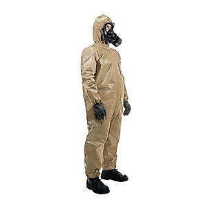 MIRA SAFETY Suit Disposable Protective Coverall with Hood and Elastic Cuff (2X/3X)