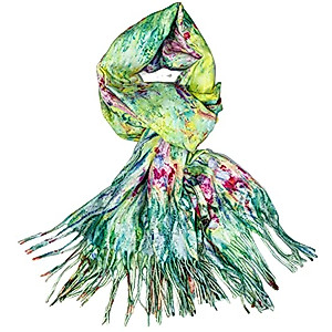 VIUJUH Pashmina Soft Cashmere Feel Scarf for Women Elegant Large Winter Warm Scarves,Van Gogh Gifts Art Printed Shawl Wraps