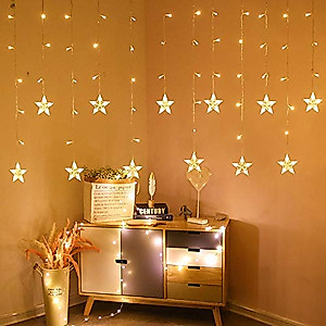 Missmiss Fairy Lights Fairy Lights for Bedroom Wall Decor,Bendable Copper Twinkle Lights Party Home Garden Bedroom -Warm_White_B