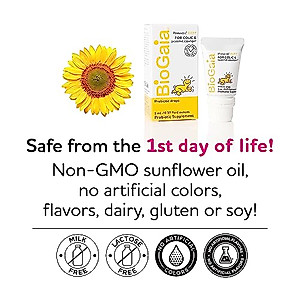 BioGaia Protectis Baby Probiotic Drops | Reduces Colic, Gas & Spit-ups | Healthy Poops | Reduces Crying & Fussing & Promotes Digestive Comfort | Newborns, Babies & Infants 0-12 Months | 0.17 oz