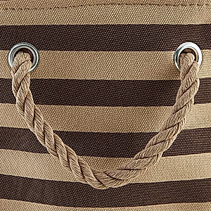 Bone Dry Pet Storage Collection Striped Paw Patch Bin, Medium Rectangle, Brown