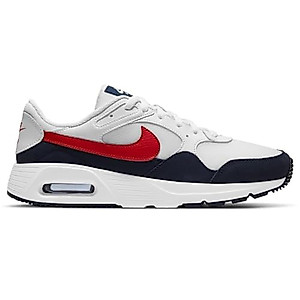 Nike Men's Low-Top Sneakers, White University Red Obsidian, 10.5