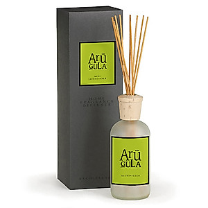 Archipelago Botanicals Arugula Reed Diffuser, Home Fragrance Reed Diffuser, Includes Fragrance Oil, Decorative Wooden Cap & 10 Diffuser Reeds, Perfect for Home, Office or Gift, 7.85 fl oz