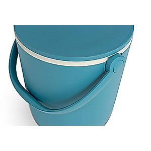 Keter Go Bar 4.2 Gallon Beer and Wine Cooler with Handle and Pop Up Outdoor Table - Perfect for Your Patio, Picnic, and Beach Accessories, Teal