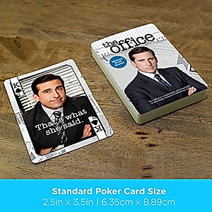AQUARIUS The Office Michael Quotes Playing Cards - Michael Themed Deck of Cards for Your Favorite Card Games - Officially Licensed The Office Merchandise & Collectibles