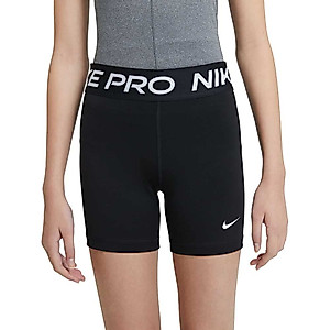 Nike Girls Nikepro 3IN Short DA1033-010 Size M Black/White
