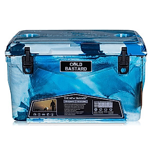 COLD BASTARD COOLERS 45QT Cold Bastard Rugged+ CAMO Ocean Best Premium Ice Chest Cooler Accessories Free S&H (CB45-CO)