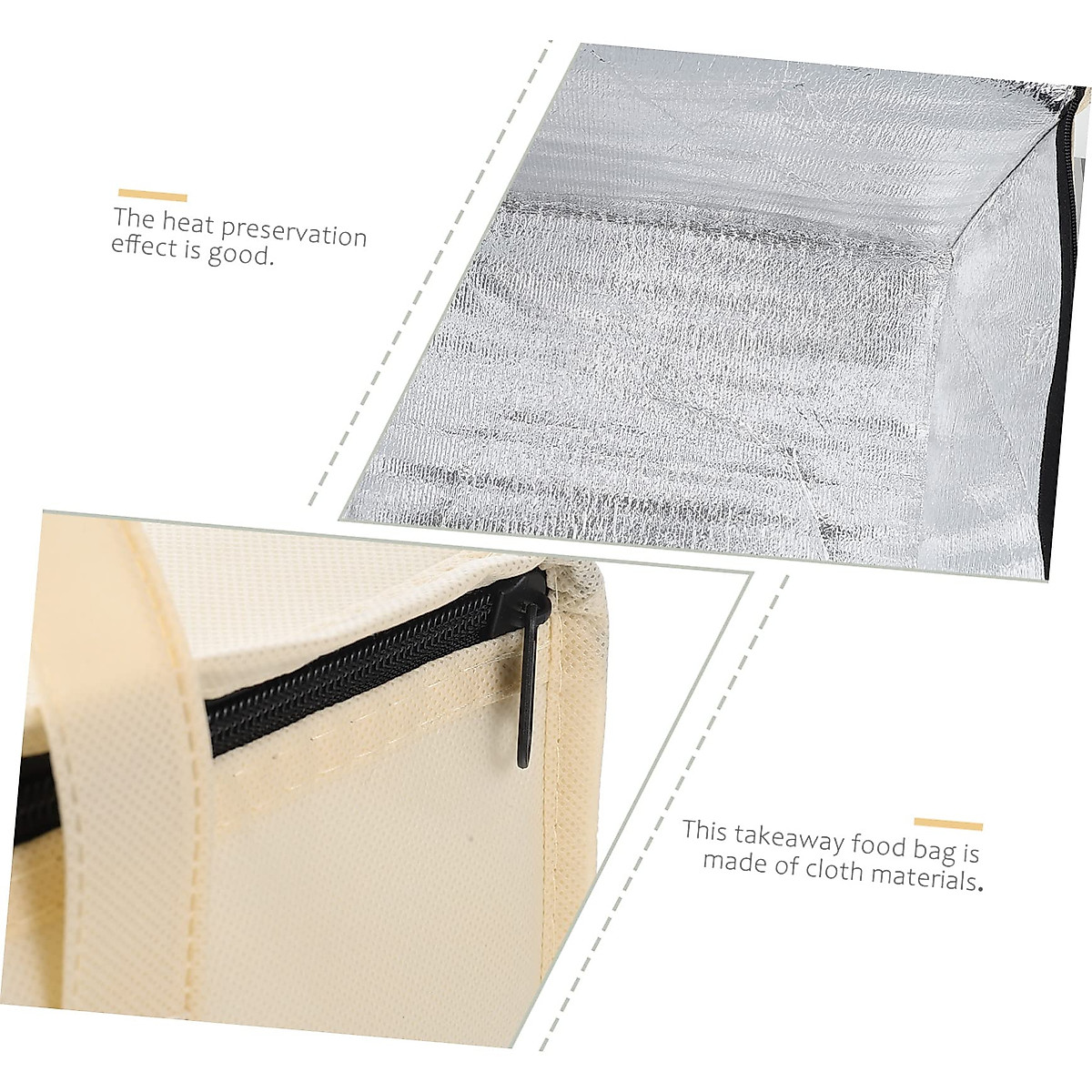 Luxshiny 2pcs Cake Insulation Bag Insulated Pizza Bag Insulated Grocery Insulated Casserole Bag Storage Bag Grocery Bag Food Bag Hot Portable Cloth Cooler Bag