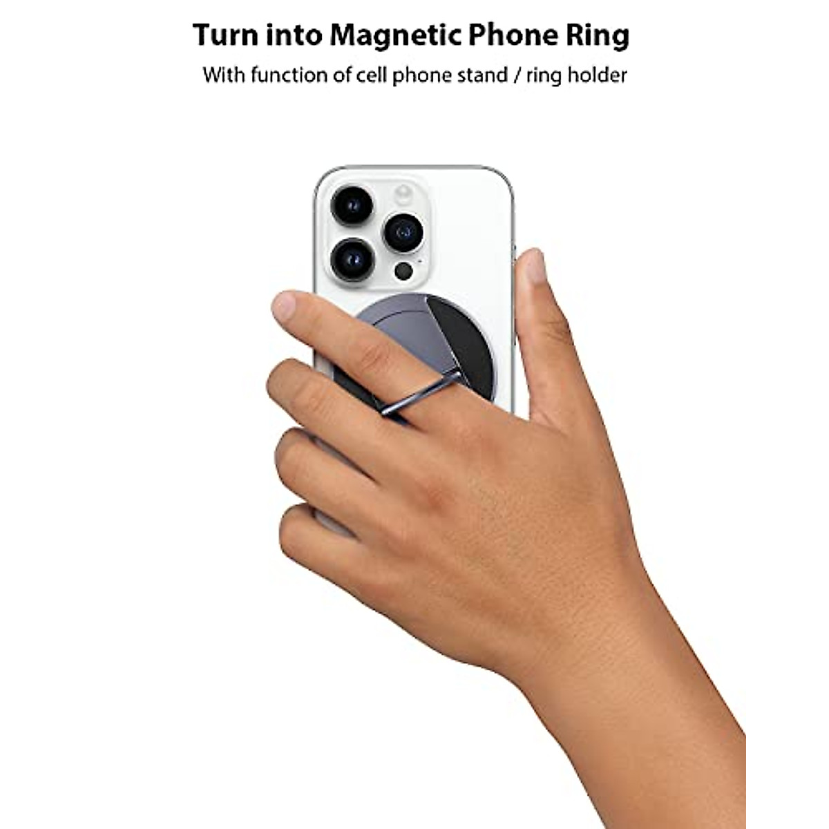 Stouchi Aluminum Mag-Safe Continuity Camera Mount, Upgraded iPhone Webcam Mount for Mac Notebooks OS Ventura Compatible with iOS 16 iPhone 12 13 14 Series