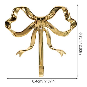 Ciieeo Bow Hook Door Hanger Wall Hanging Coat Hook Sticky Wall Hooks Wall Peg Hook Decorative Bowknot Hooks Bowknot-Design Hook