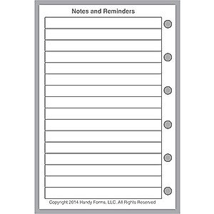 Pocket Size Daily Task Planner Insert, Sized and Punched for Pocket Notebook (3.25" x 4.75")