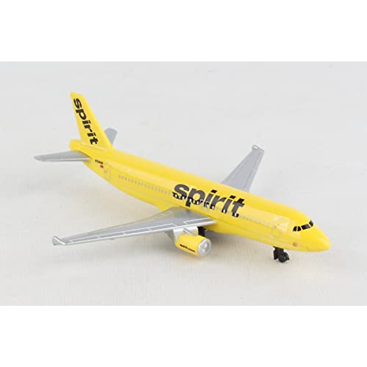 Daron Spirit Airlines Single Die-Cast Plane , Yellow
