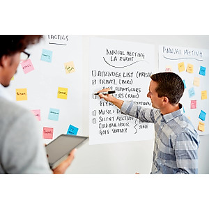 Post-it Easel Pad, 20 in x 23 in, White, 20 Sheets/Pad, 2 Pads/Pk, Mounts to surfaces with Command Strips included (566)