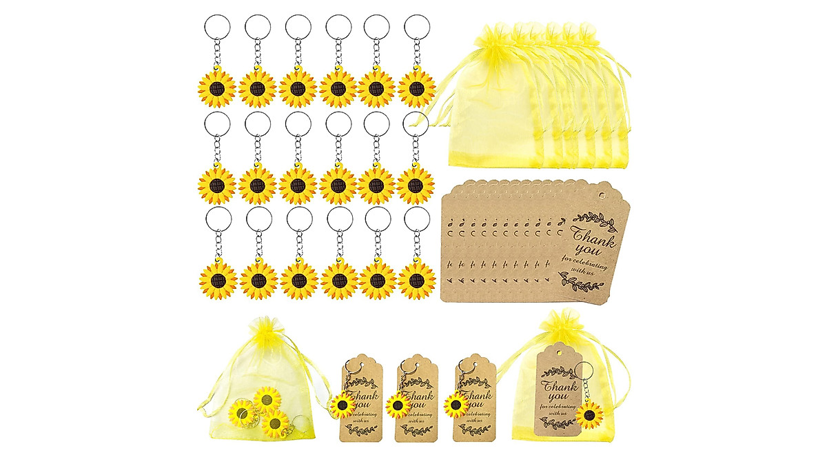 Sunflower Party Favors Set - 72 PCS for Every Celebration