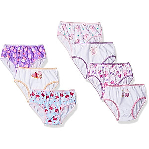 Peppa Pig Girls 100% Combed Cotton Underwear In Sizes 2/3t, 4t, 4, 6 And 8 Panties, 7-pack, 4T US