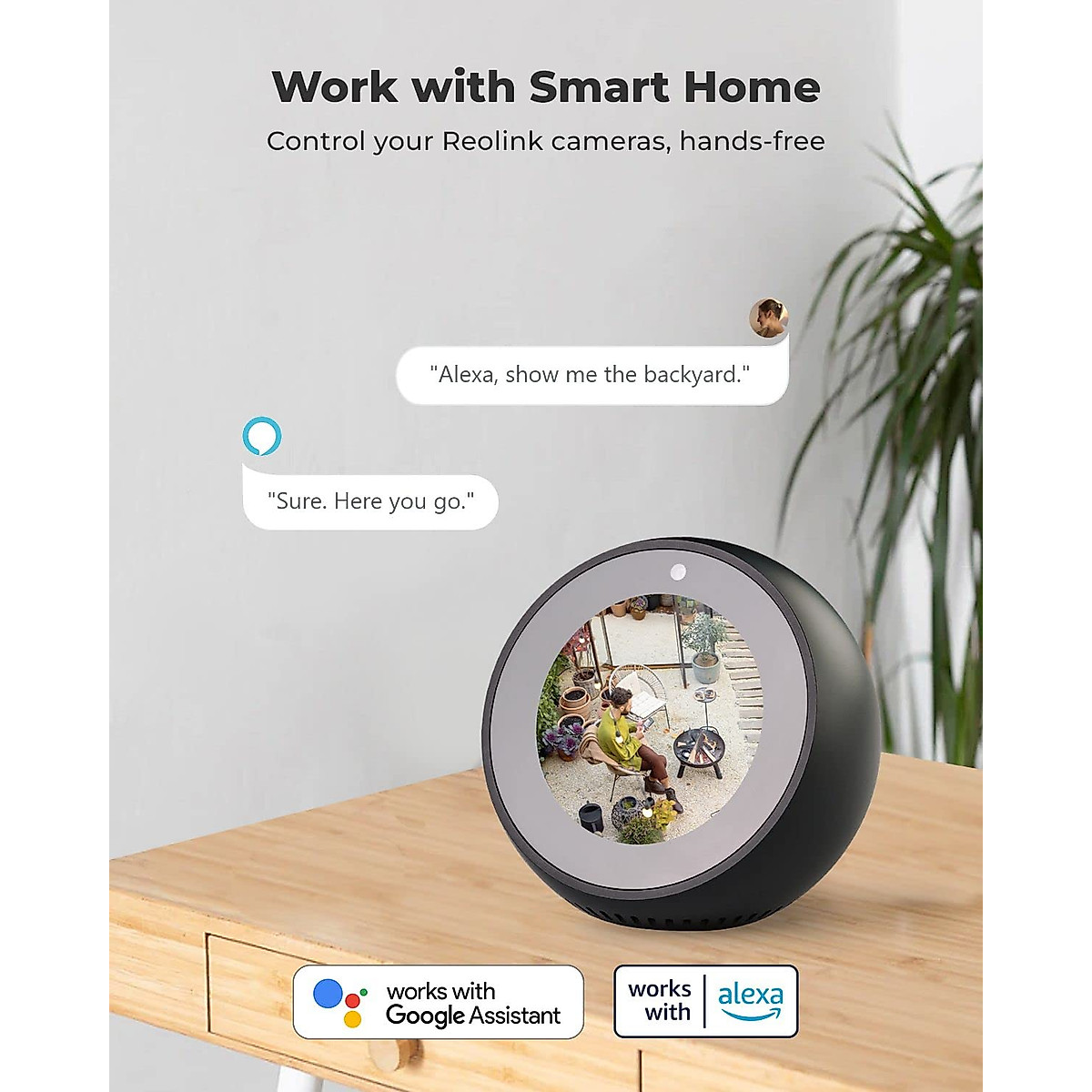 Security Outdoor Camera Wireless Solar Powered, 1080p Battery WiFi Cam w/ 2-Way Talk, Night Vision, PIR Motion Detection, Compatible with Alexa, Reolink Argus Eco Black w/ Solar Panel 2 Pack